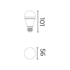 Lámparas A19 LED base E26 FL-10A19.KIT Illux - Illux Diseña Tu Ambiente