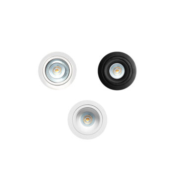 Luminario downlight redondo para empotrar en techo opera lámpara MR16 TH-1226 Illux - Illux ...