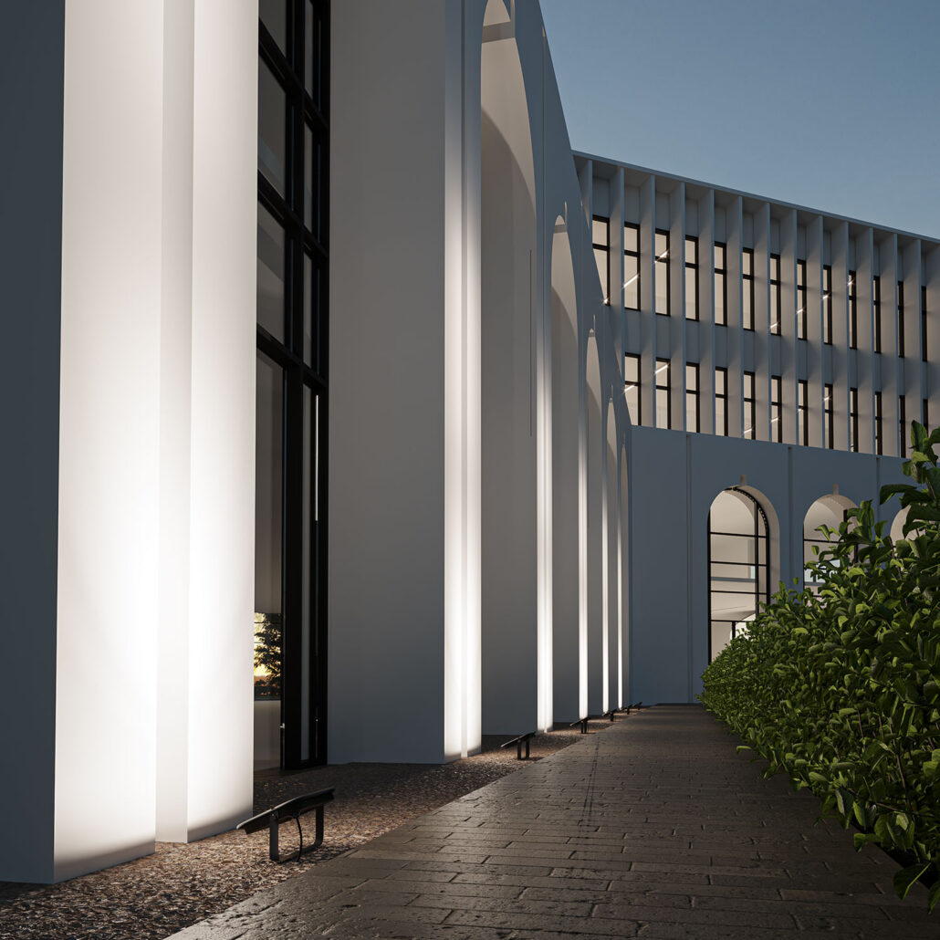 Luminario LED tipo reflector de uso exterior para sobreponer ajustable ...