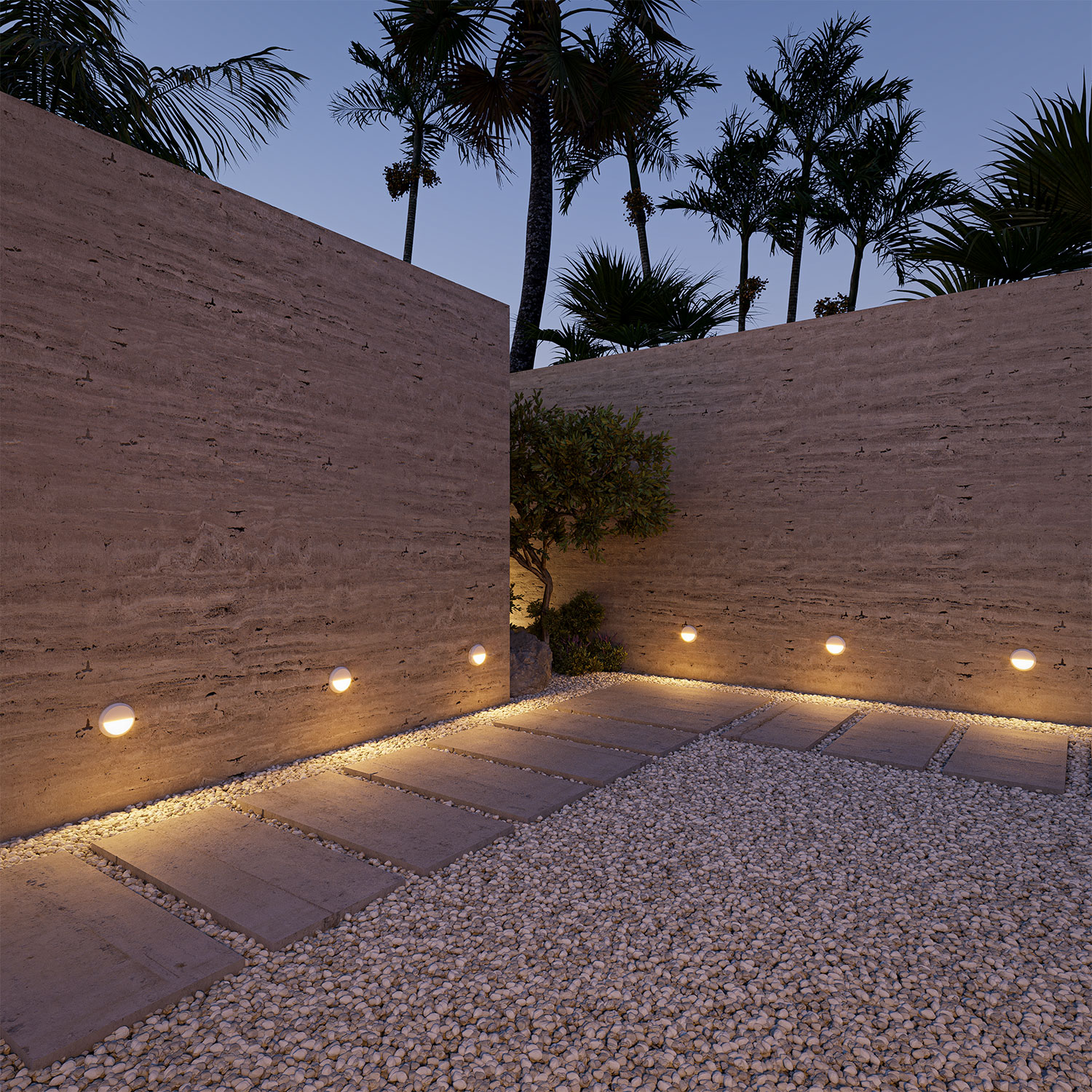 Luminaria LED para sobreponer en muro, de uso en exterior ML-7402 Illux ...