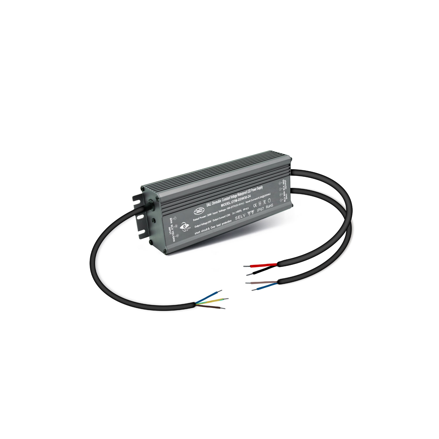 Driver LED atenuable DALI 30 W AC 100 - 277 V~ DC 24 V para tira LED de ...